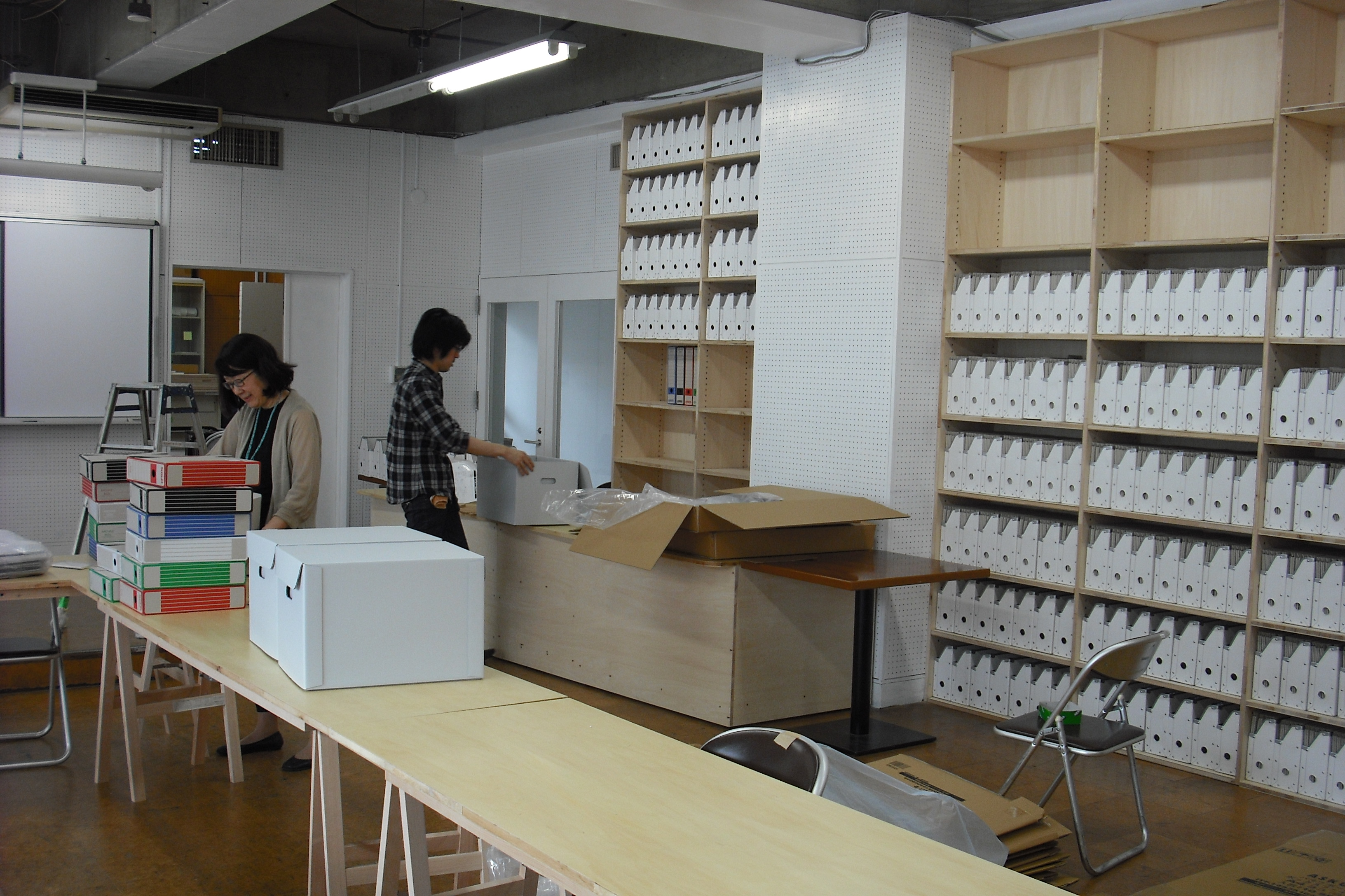 P+ARCHIVEのアーカイブ・ルームのための改装が始まりました - P+ARCHIVE